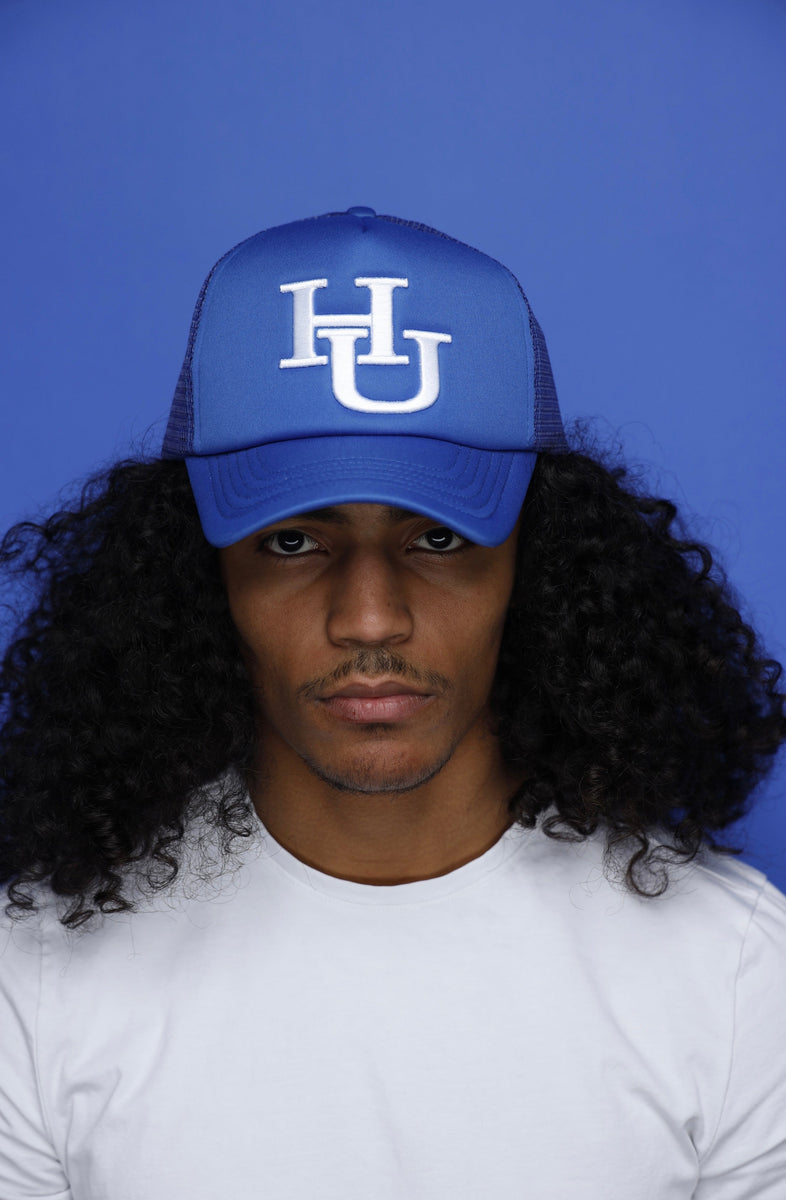 Hampton University (Blue) Trucker Hat – Campus Remix