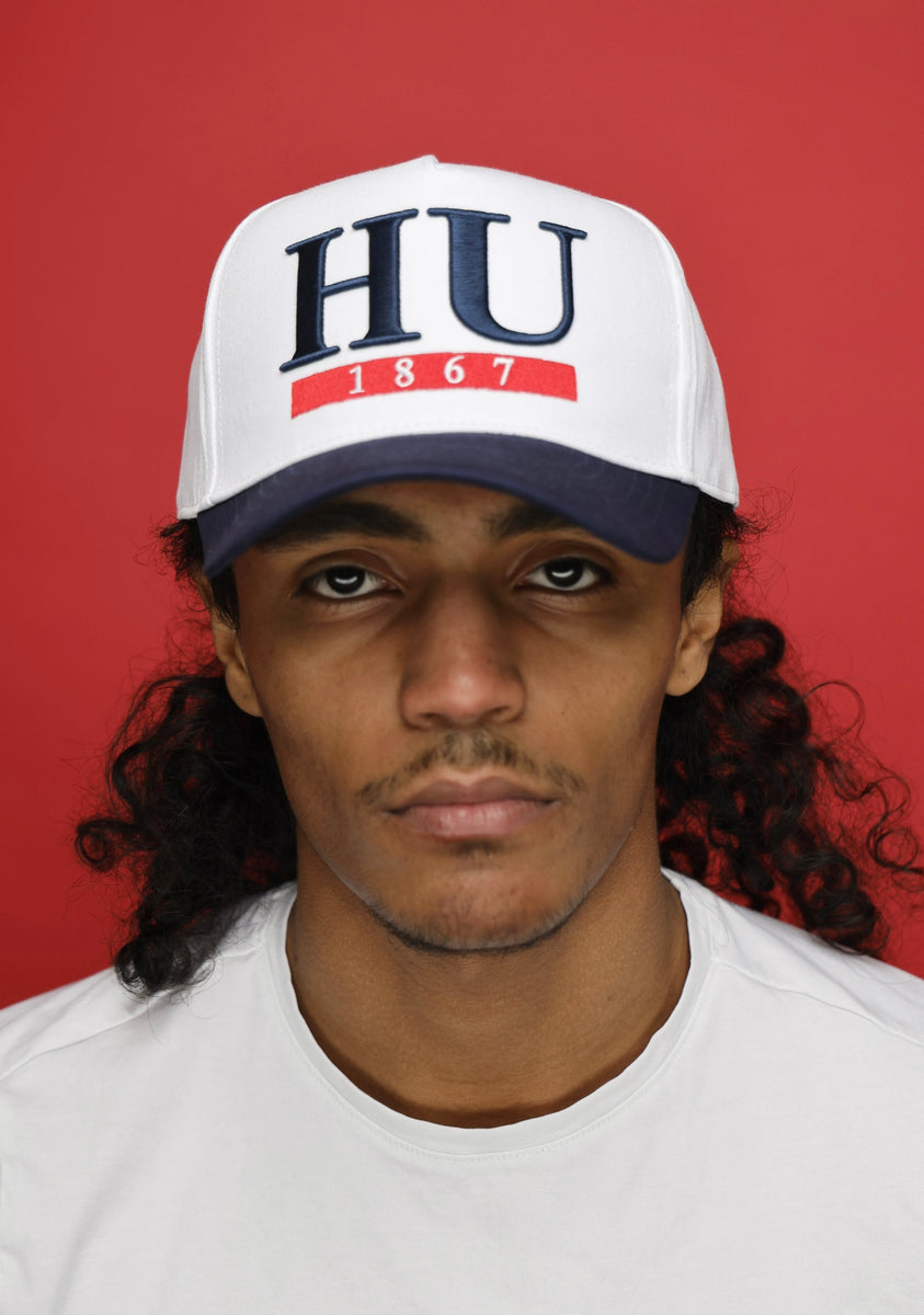 Howard University (White & Navy) SnapBack – Campus Remix