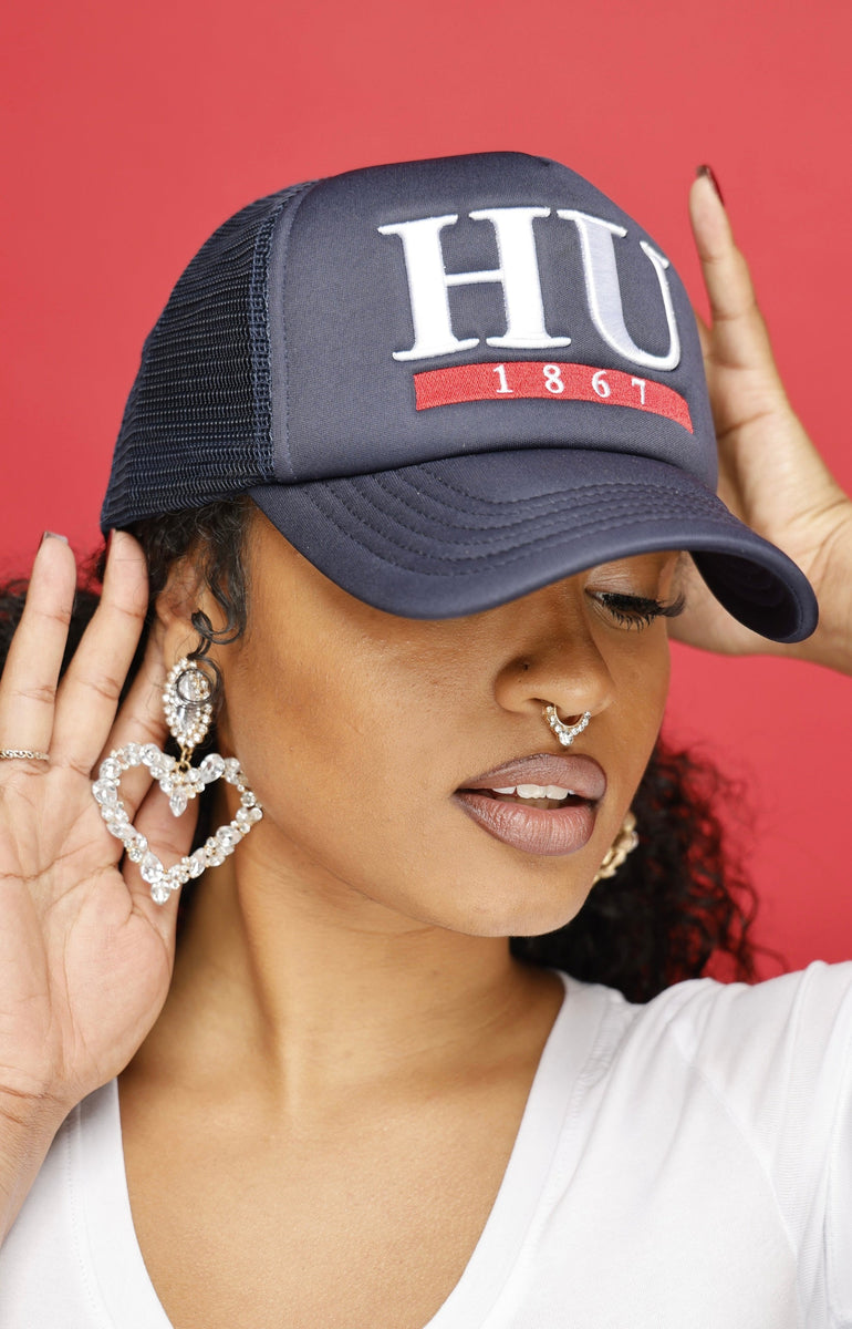 Howard University (Navy) Trucker Hat – Campus Remix